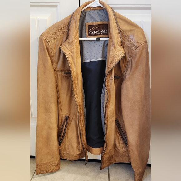 Overland | Jackets & Coats | Overland Lamb Skin Leather Jacket Large | Poshmark
